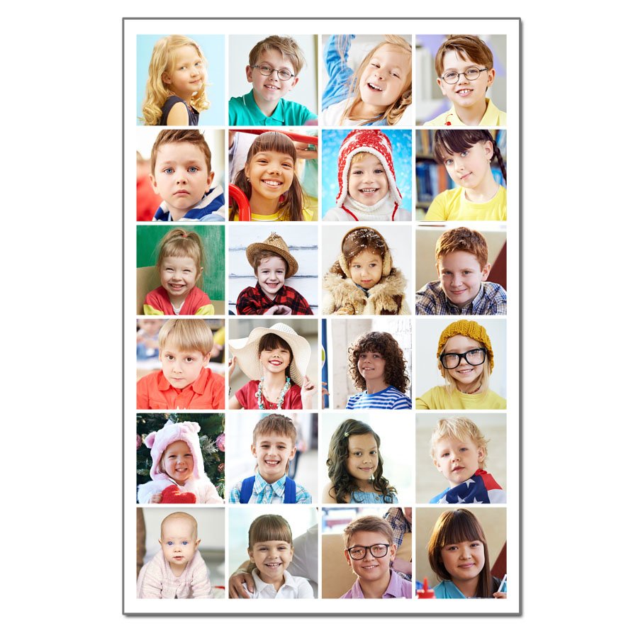 12" x 18" collage with 24 photos borderless - KT Colour