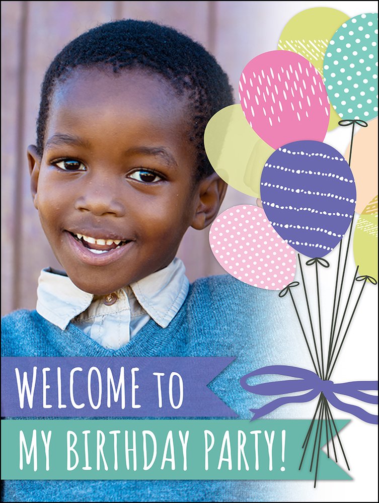 Spartan Photo Center Balloons B-Day Poster - Spartan Photo Center