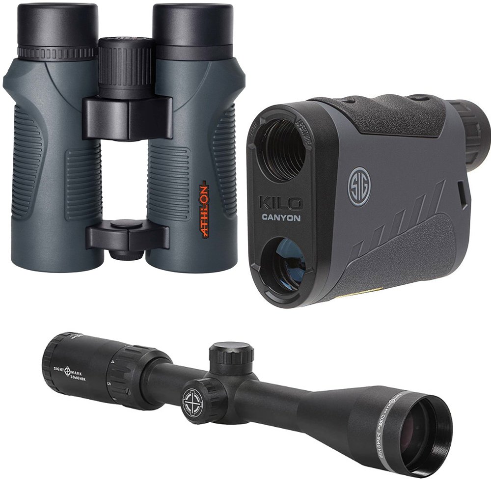 Athlon Optics Argos 10x42 Binoculars + Sig Sauer Kilo Canyon Monocular ...