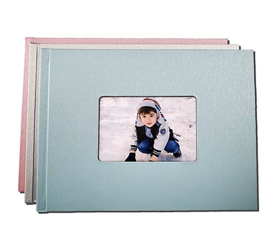 Horn Photo Book Classic Metallic Hardcover Window 8.5x11 - Horn Photo