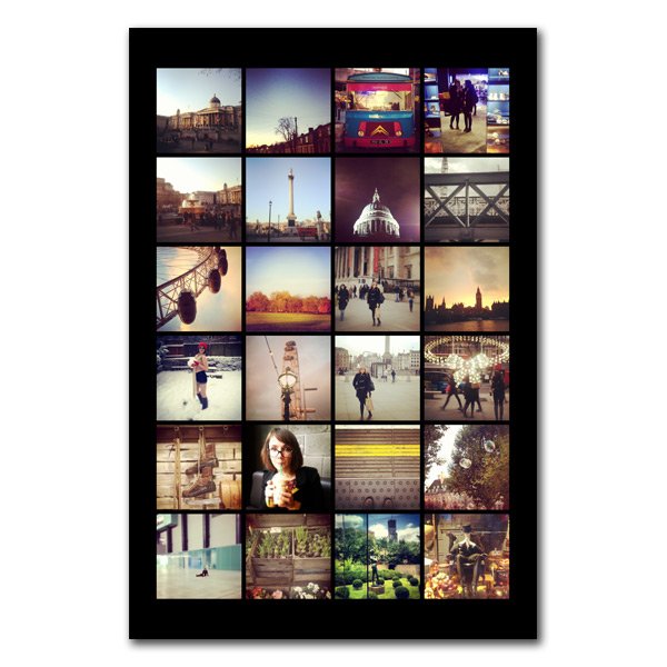 Fotofast Instagram 24x36'' Poster 24 photos Black - Fotofast