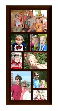 Framed 15x6 Collage Print (Black or White) - Fromex Photo & Digital