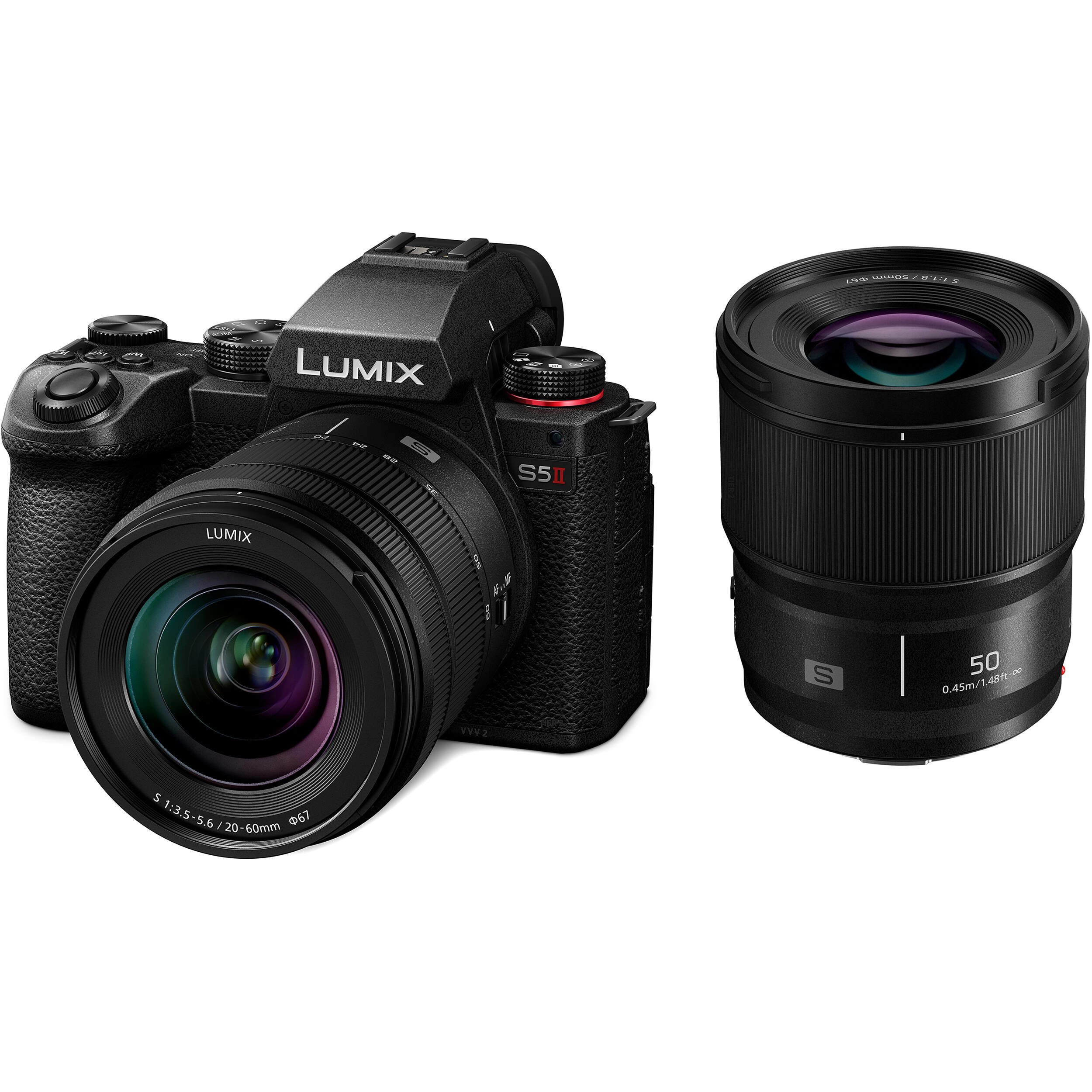 Panasonic Lumix S5 II Mirrorless Camera with Lumix S 20-60mm f3.5-5.6 ...
