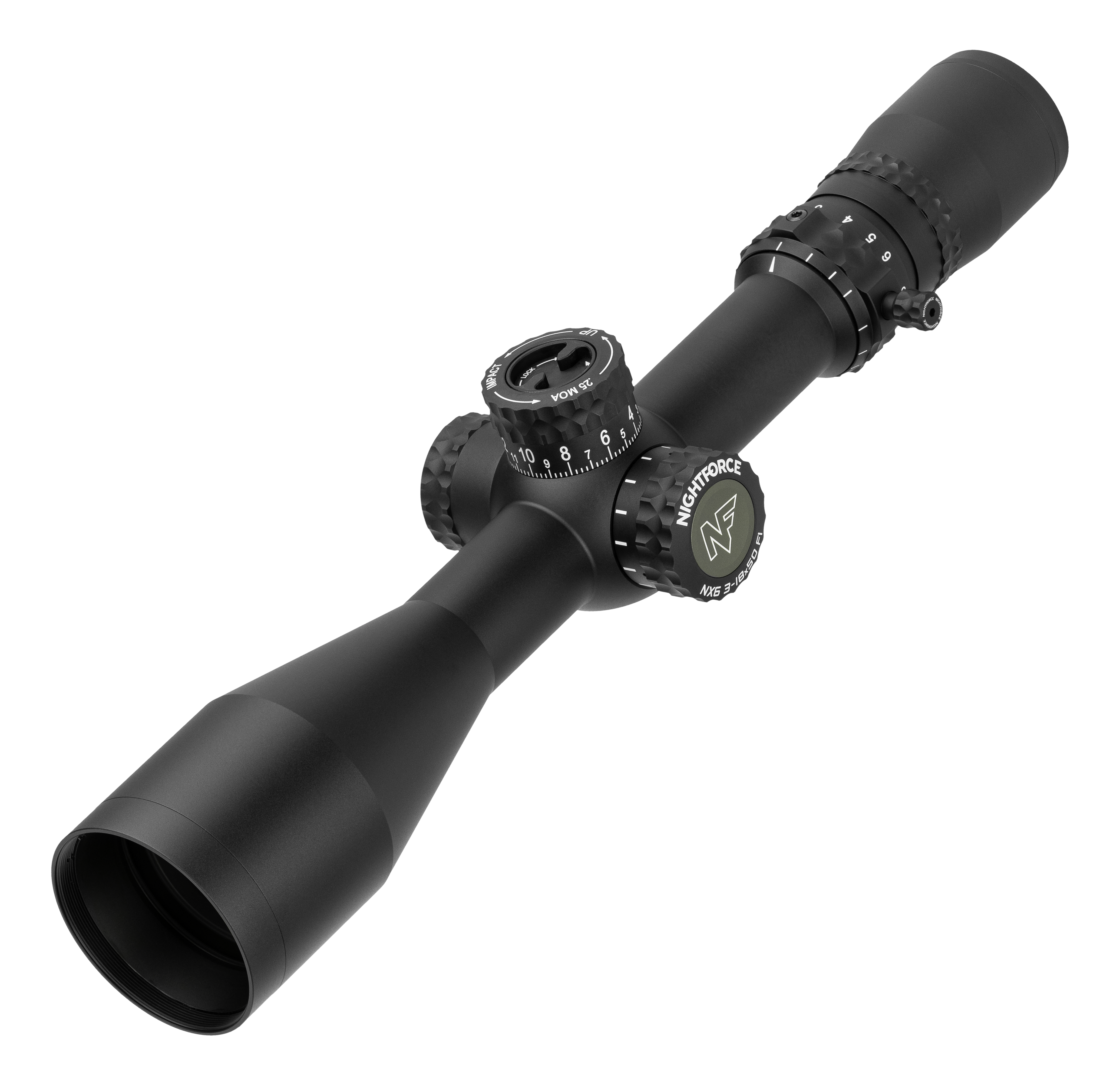Nightforce Optics NX6 - 3-18x50mm F1 - FieldSet - .250 MOA - DigIllum ...