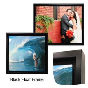 Black Float Frame for Aluminum - Fromex Photo & Digital