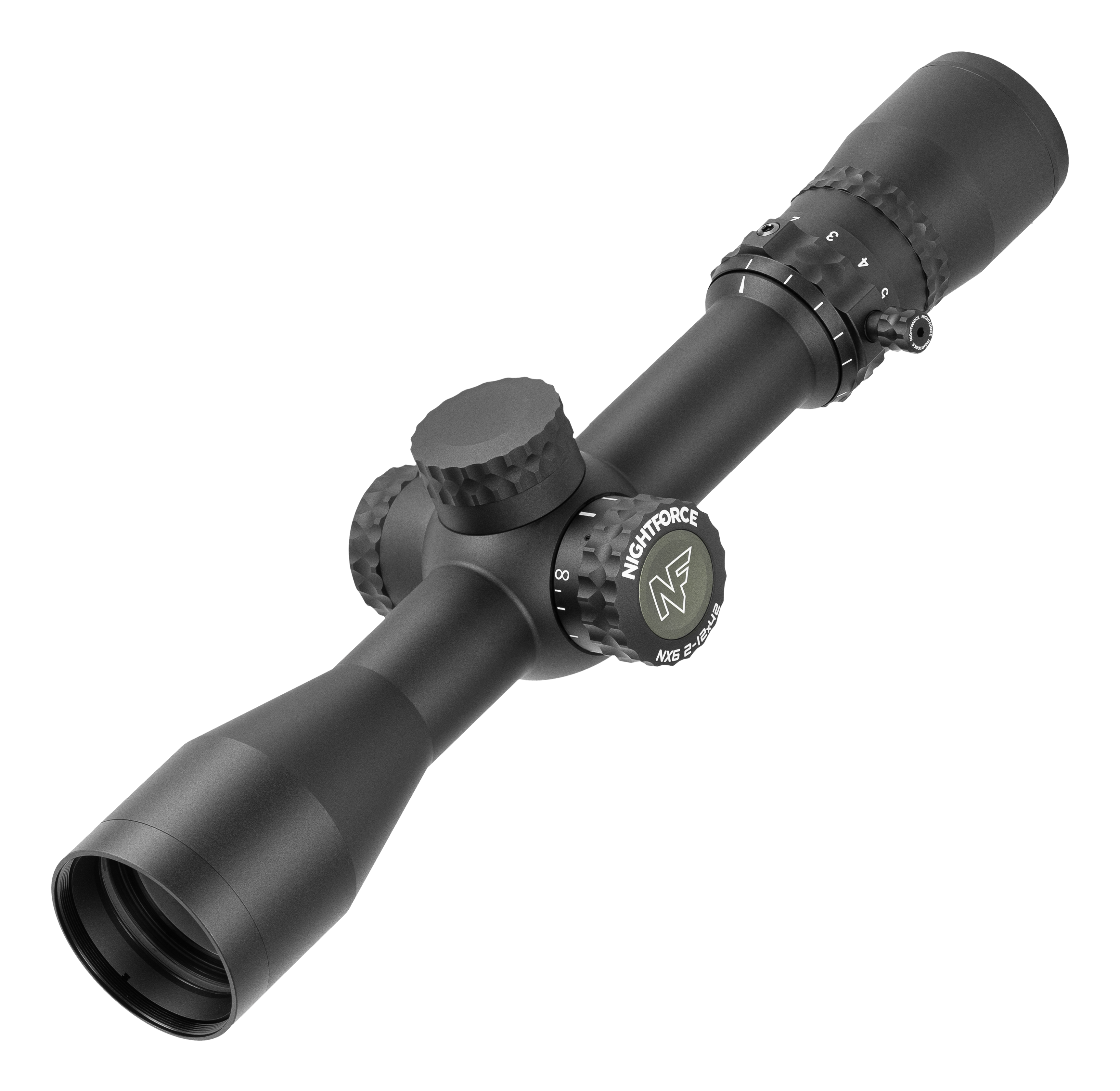 Nightforce Optics NX6 - 2-12x42mm F2 - Capped W/E - .250 MOA - DigIllum ...