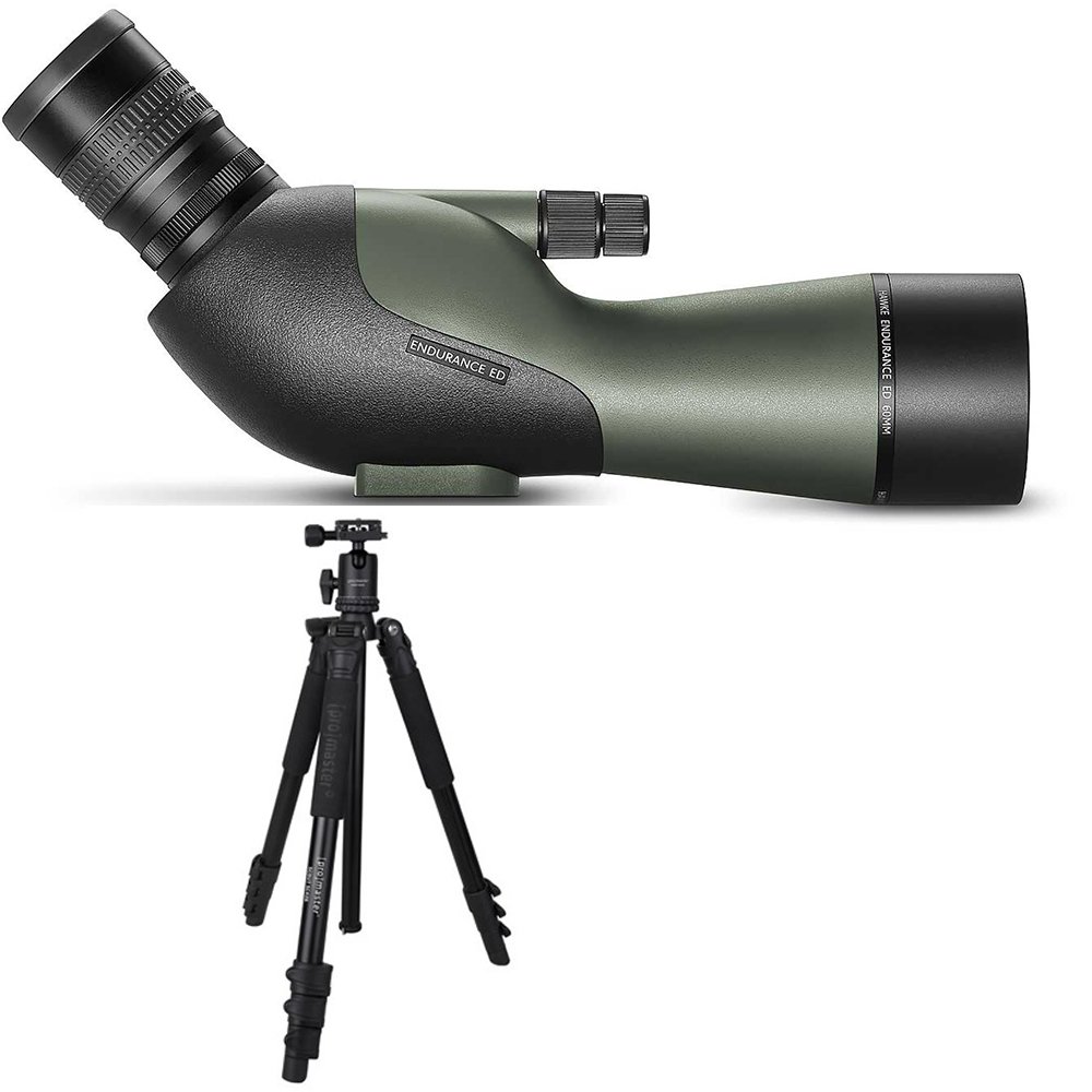 Hawke Endurance ED 15-45x60 Angled Spotting Scope #56194 + ProMaster ...