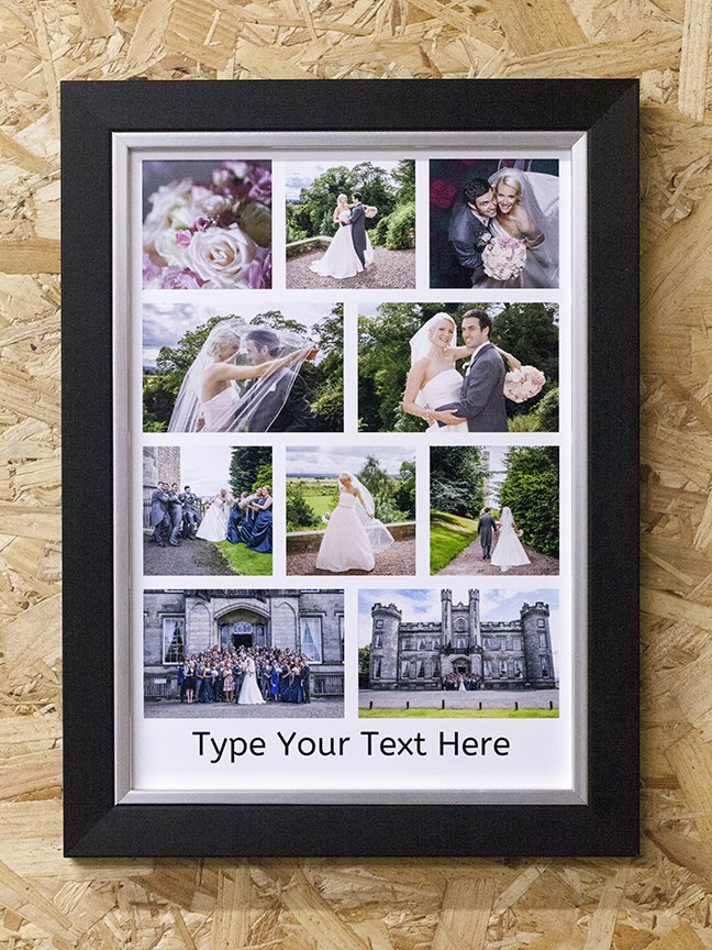 First 4 Frames A4 Portrait with collage print with white back ground ...