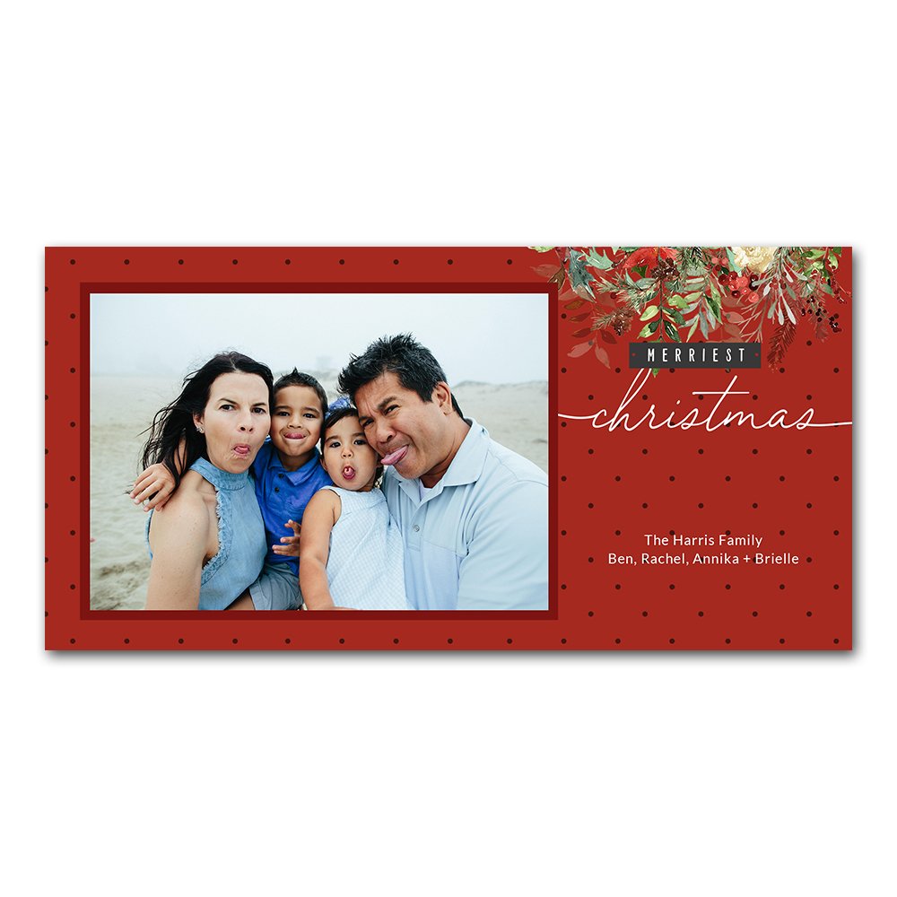 Rockbrook Camera Holiday Floral Red 8x4 Photo Card 22-022 - Rockbrook ...