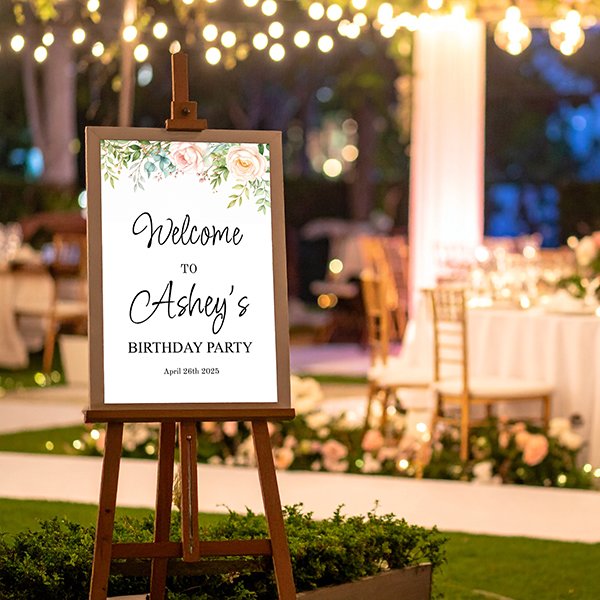 Sharp Photo Birthday Welcome Sign 20x30 - Sharp Photo