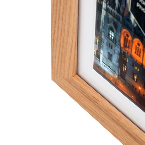 8x8" Square Frame with mount to fit 6x6" Picture - Prestige Oak - The ...