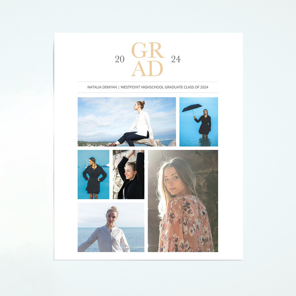 Hite Photo 12x16 Grad Collage Print with 6 images - Hite Photo