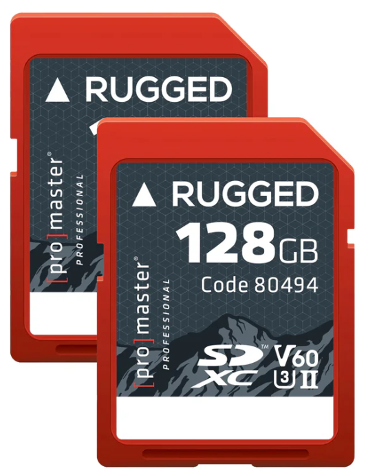 ProMaster 128GB Rugged SDXC UHS-II V60 (2-Pack) #89377 - Cardinal Camera