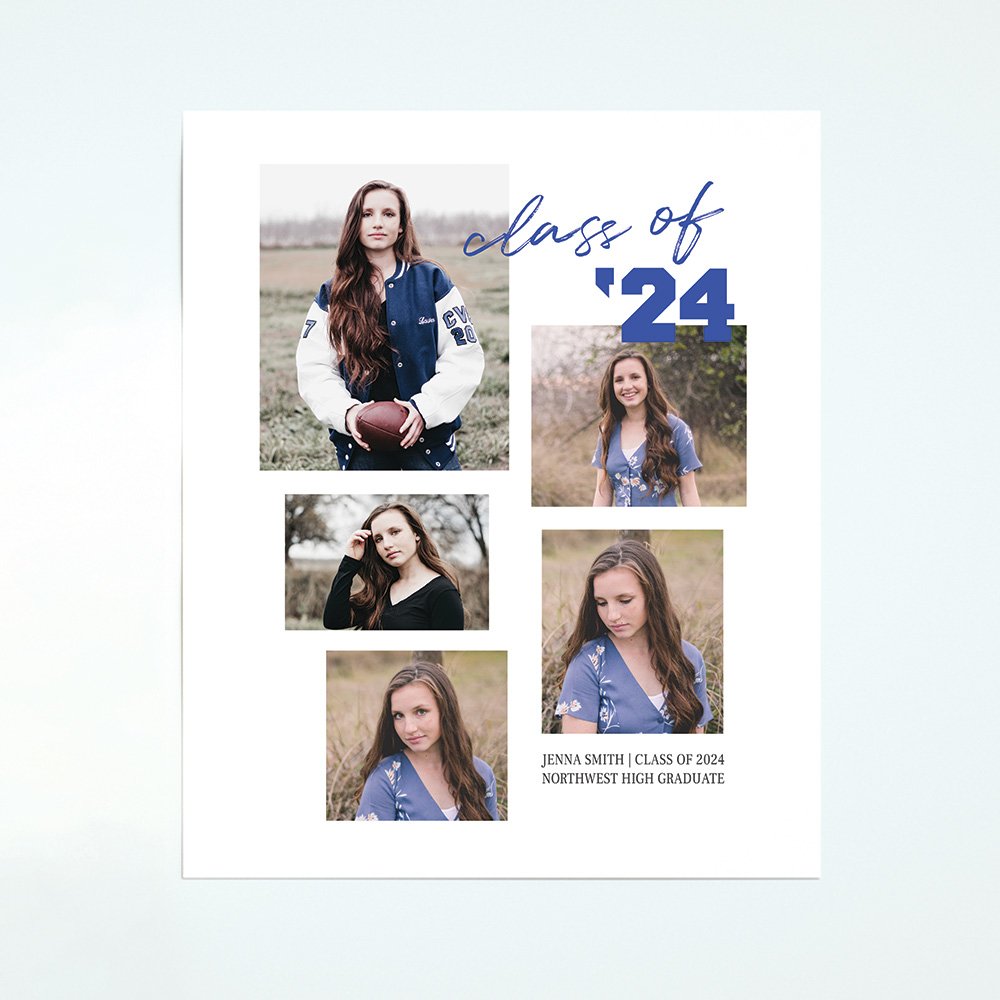 Hite Photo 12x16 Grad Collage Print with 5 images - Hite Photo