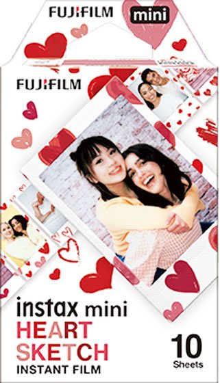 Fujifilm Instax Mini Heart Sketch - 10 Sheets - Annex Photo & Digital ...