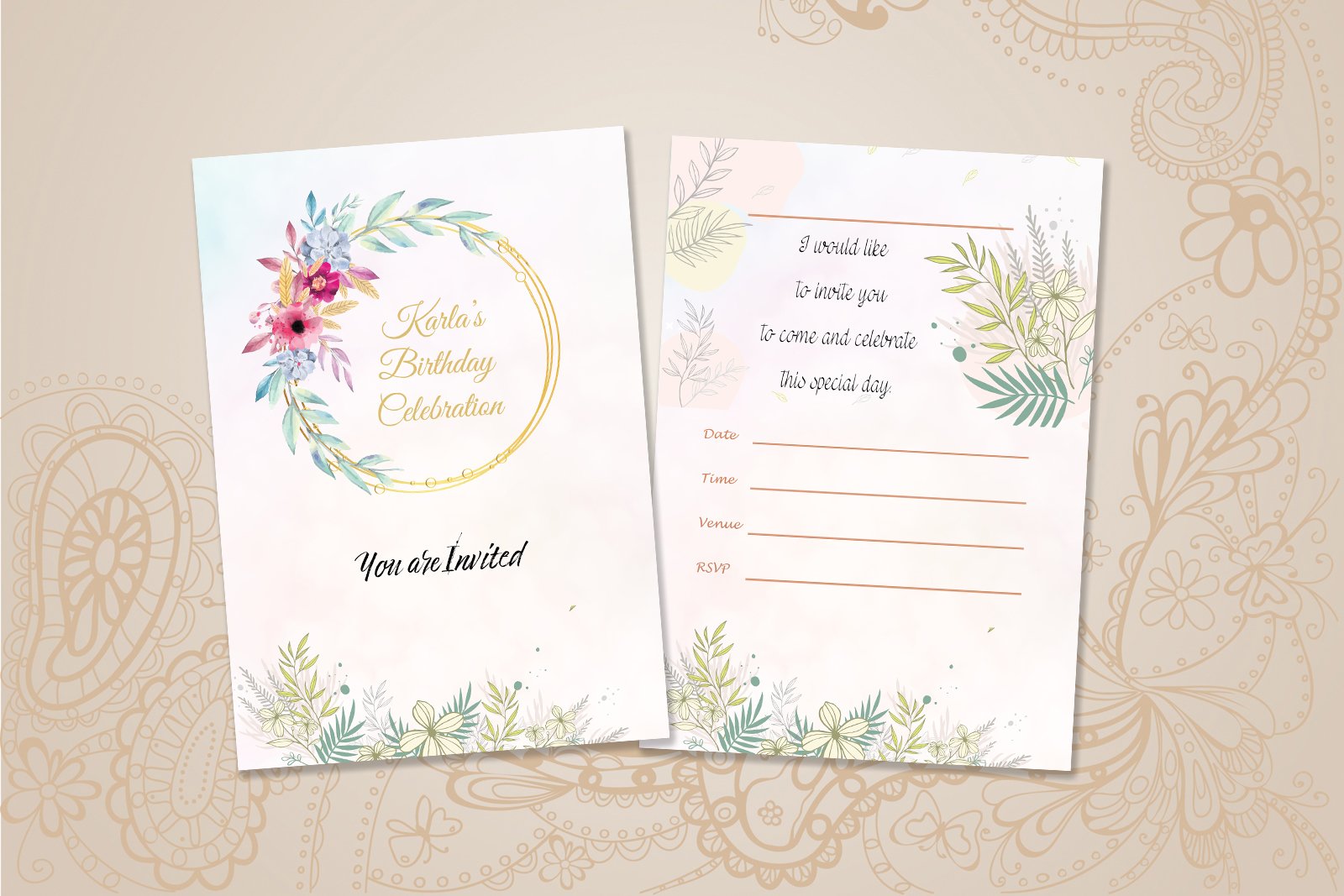 ILAB Photo Ltd. A5 Vertical Flat Invitation Card Pack of 10 - ILAB ...