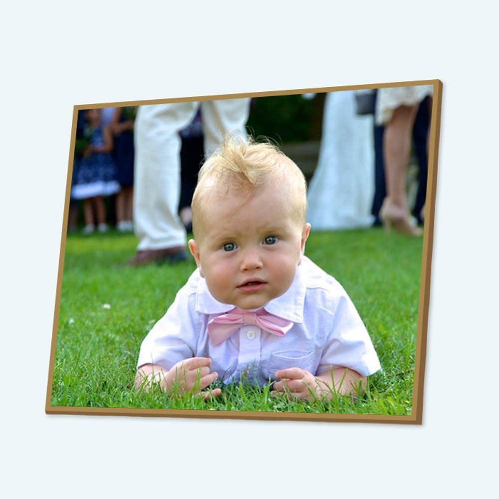 Plaking 8.5" x 11" Horizontal Plakmount with Gold Edge - Plaking