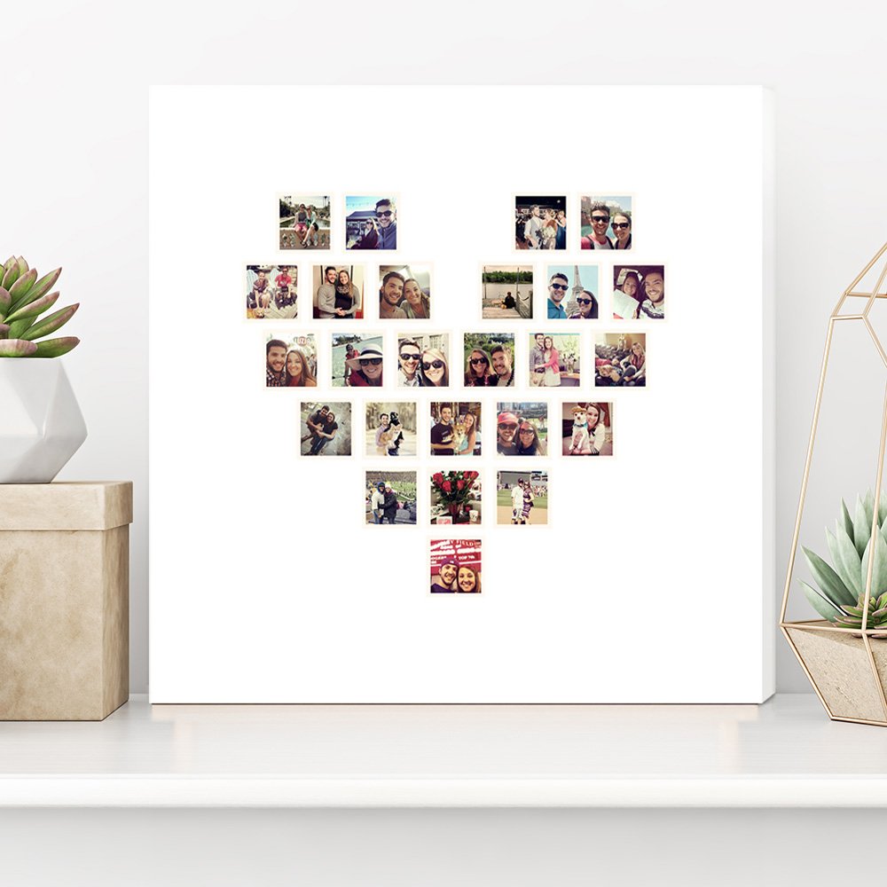 20x20 Canvas Heart Collage - National Camera Exchange